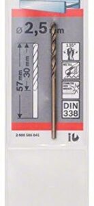 Bosch 2608585841 Metal Drill Bit Hss-Co 2, 5mmx30mmx57mm