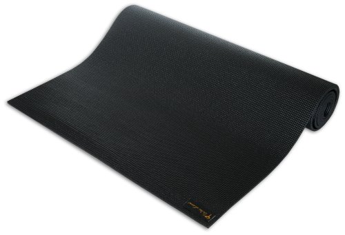 Extra Thick Yoga & Pilates Mat by Wai Lana (Black)- ¼” Thick, Latex-Free, Non-Slip, Lightweight, Easy Wash