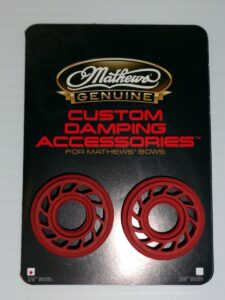 genuine mathews solocam archery 3/8" rubber hds damper red