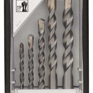 Bosch 2607010524 Concrete Drill Bit-Set "Robust Line Cyl-3 Silver Percussion" 4-10mm 5 Pcs