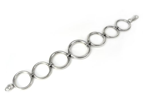 Sterling Silver Circle Links Bracelet