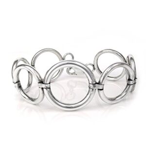 Sterling Silver Circle Links Bracelet