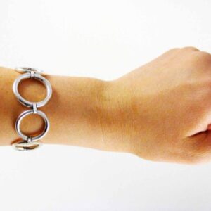 Sterling Silver Circle Links Bracelet