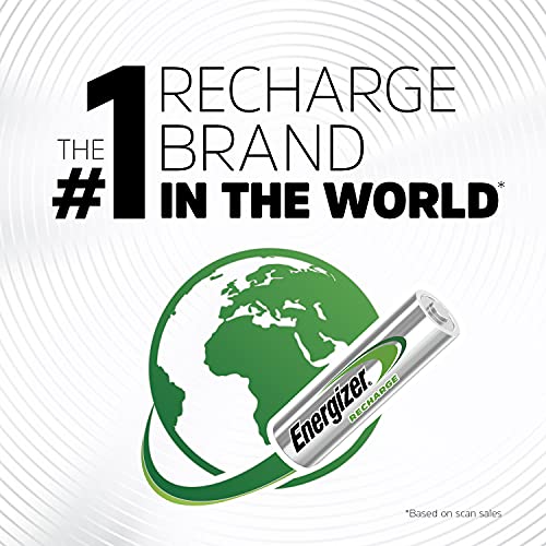 Energizer Power Plus Rechargeable AA Batteries (2 Pack), Double A Batteries