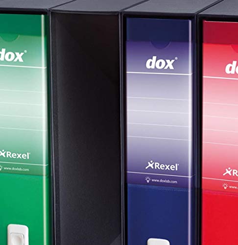 Rexel DOX 1 A4 Lever Arch File White_Parent 6 Pack