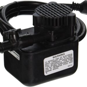 Little Giant PE-1H-PW 115 Volt, 1/125 HP, 170 GPH Epoxy Encapsulated Small Submersible Direct Drive Pump with Hooded Volute and Flow Control Valve, 6-Feet Cord, Black, 566604