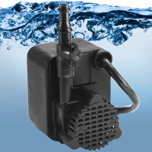 Little Giant PE-1H-PW 115 Volt, 1/125 HP, 170 GPH Epoxy Encapsulated Small Submersible Direct Drive Pump with Hooded Volute and Flow Control Valve, 6-Feet Cord, Black, 566604