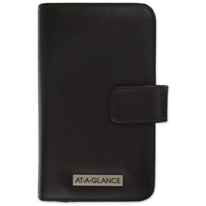 at-a-glance day runner windsor undated refillable planner, slim profile starter set, 3-1/4" x 6-3/8", size 2, black (103-1599)