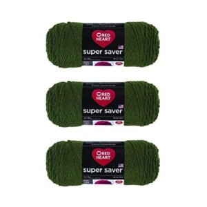 red heart super saver yarn (3-pack) medium thyme e300-406