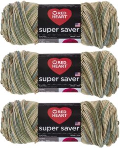 red heart super saver yarn (3-pack) aspen e300-305