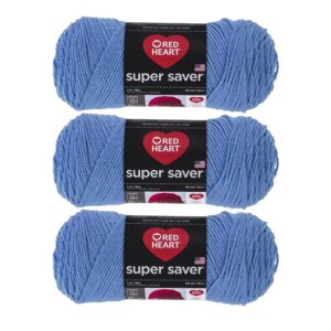 red heart super saver yarn (3-pack) light periwinkle e300-347