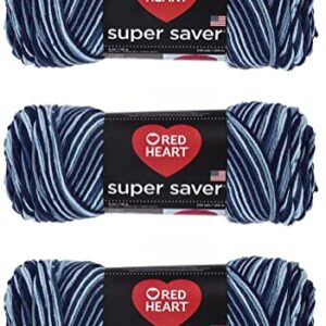 Red Heart Super Saver Yarn (3-Pack) Shaded Dusk E300-984