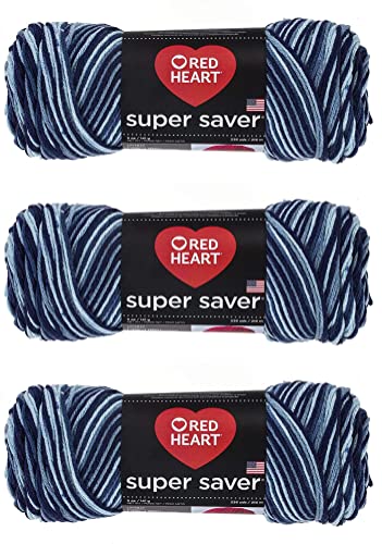 Red Heart Super Saver Yarn (3-Pack) Shaded Dusk E300-984