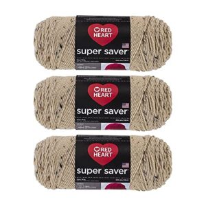 Red Heart Super Saver Yarn-Buff Fleck