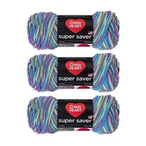 bulk buy: red heart super saver yarn (3-pack) monet e300-310