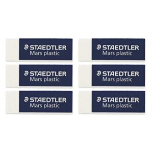 staedtler mars plastic eraser 52650bk (6-pack)