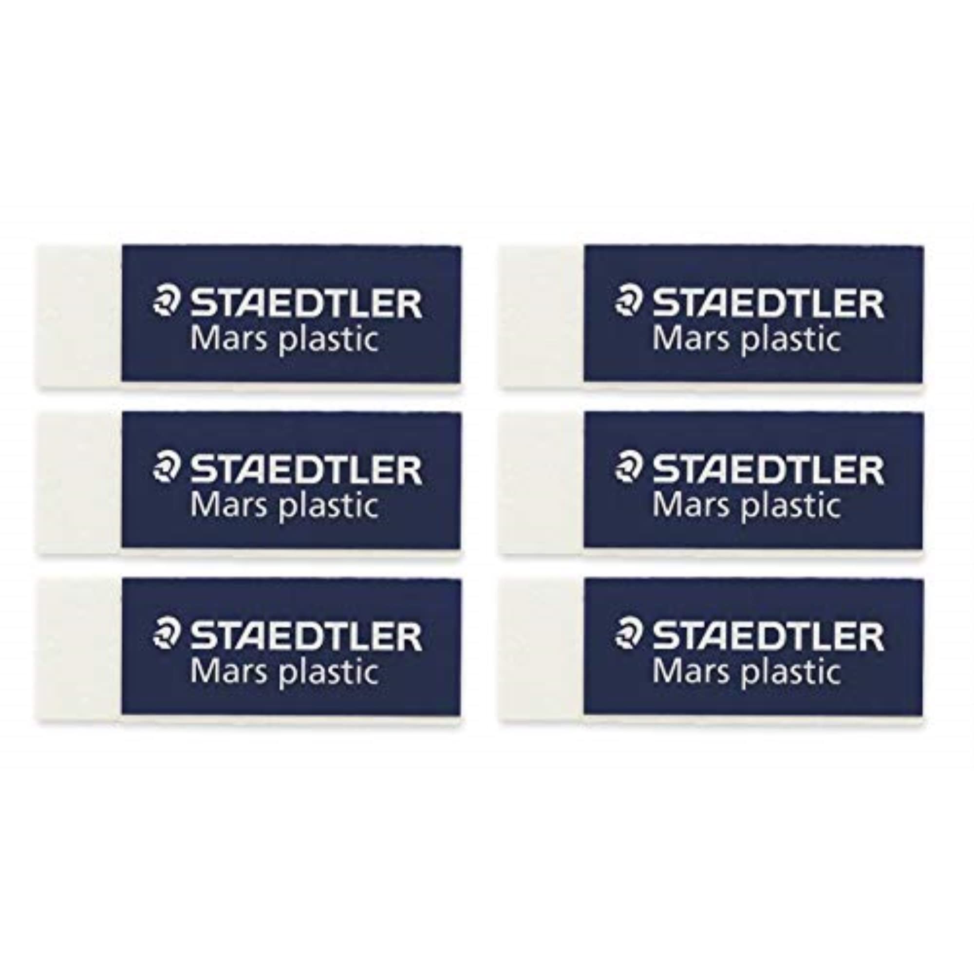 Staedtler Mars Plastic Eraser 52650BK (6-Pack)