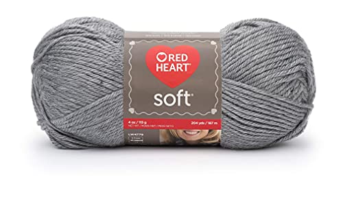 Red Heart Soft Yarn (3-Pack) Light Grey Heather E728-9440