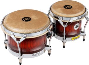 meinl percussion wb500amb free ride series woodcraft bongos, antique mahogany burst