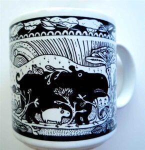 primitives 11 oz. hippo mug