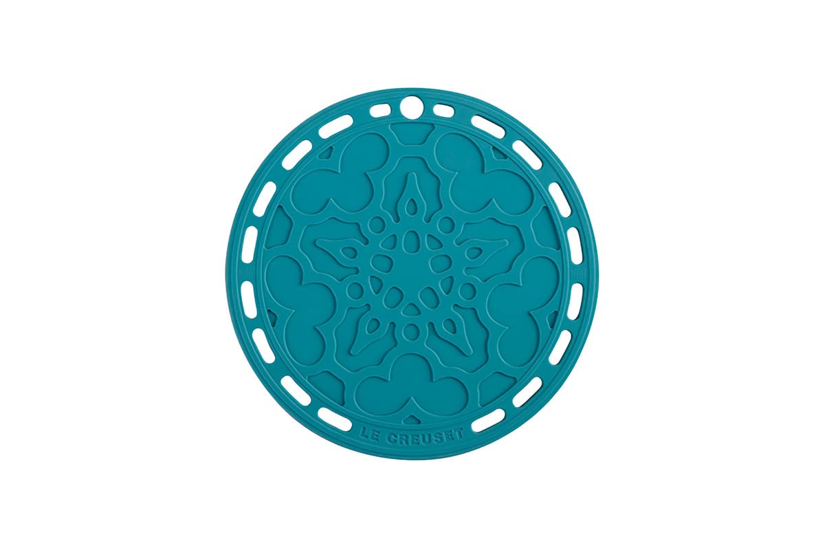 Le Creuset Silicone French Trivet, 8" , Caribbean