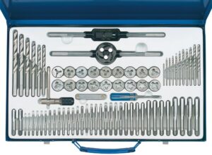 draper 75 piece combination tap and die set metric and bsp - 79205