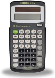 texas instruments ti-30xa solar school edition calculator