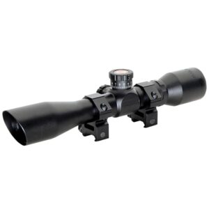 truglo tru-brite xtreme 4x32mm mil-dot riflescope with 1in weaver rings (tg8504bt)