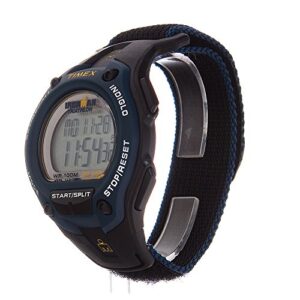 Timex Men's T5K413 Ironman Classic 30 Oversized Black/Blue/Yellow Fast Velcro watch