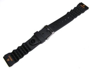 rare 19mm timex black watch band for vintage ironman triathlon lap 100, 70381, 70457, tx470381