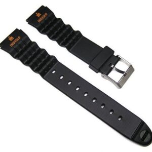 RARE 19mm Timex Black Watch Band for Vintage Ironman Triathlon LAP 100, 70381, 70457, TX470381