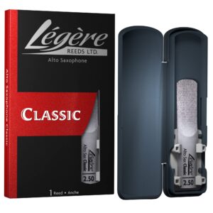 légère reeds - alto saxophone reed, classic, strength 2.50 (as2.50) - premium synthetic woodwind reed