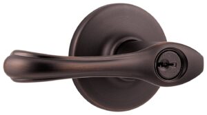 weiser 9glc5350-004 alfini right handed entry lever lock elements 2-3/8", venetian bronze