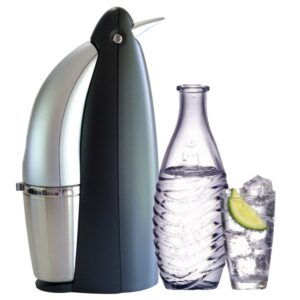 sodastream penguin earth friendly glass carafe soda maker