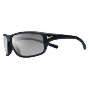 nike adrenaline sunglasses, matte black, grey with silver flash lens