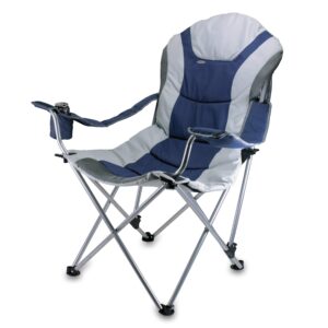 oniva - a picnic time brand portable reclining camp chair, navy ,39.25" l x 10" w x 9" h