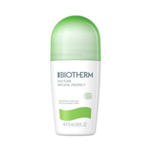 biotherm deo pure natural protect 24 hours deodorant care roll on for unisex, 2.53 ounce