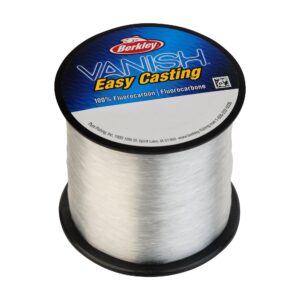 berkley vanish®, clear, 40lb | 18.1kg, 350yd | 320m fluorocarbon fishing line, suitable for saltwater and freshwater environments