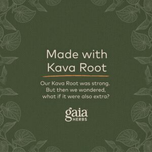 Gaia Herbs Kava Root Extra Strength - Helps Sustain a Sense of Natural Calm, Relaxation,* and Emotional Wellness During Times of Stress - Made with Noble Kava Cultivars - 1 Fl Oz (20-Day Supply)