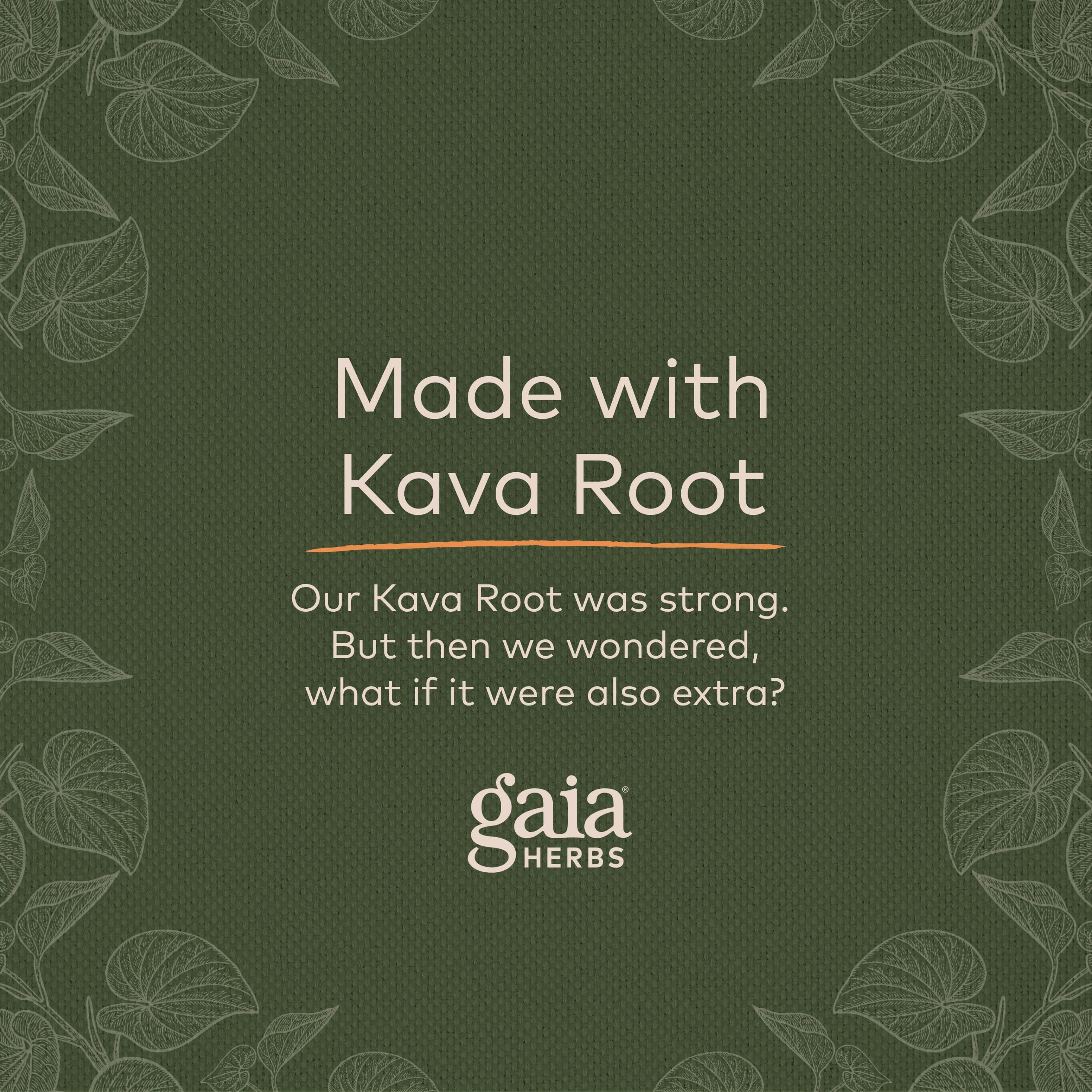 Gaia Herbs Kava Root Extra Strength - Helps Sustain a Sense of Natural Calm, Relaxation,* and Emotional Wellness During Times of Stress - Made with Noble Kava Cultivars - 1 Fl Oz (20-Day Supply)