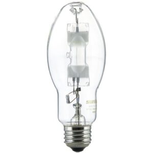 sunlite 03655-su mh175/u/med m57 metal halide lamp, 175 watts, probe start, medium base (e26), ed17, 10,000 hours life, 14000 lumen, clear finish, 4000k