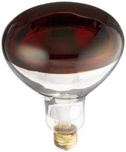 satco s4998 medium light bulb in bronze/dark finish, 6.50 inches, unknown, red heat