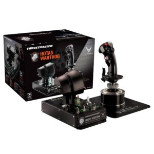 thrustmaster hotas warthog flight stick, throttle and control panel for flight simulation, official replica of the u.s air force a-10c aircraft (compatible with pc)