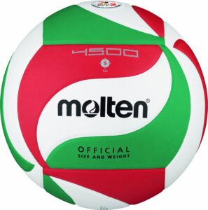 molten volleyball - 5, white/green/red