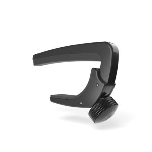 d'addario guitar capo for acoustic and electric guitar - ns capo lite - adjustable tension - guitar accessories - works for 6 string and 12 string guitars - lite - (black)