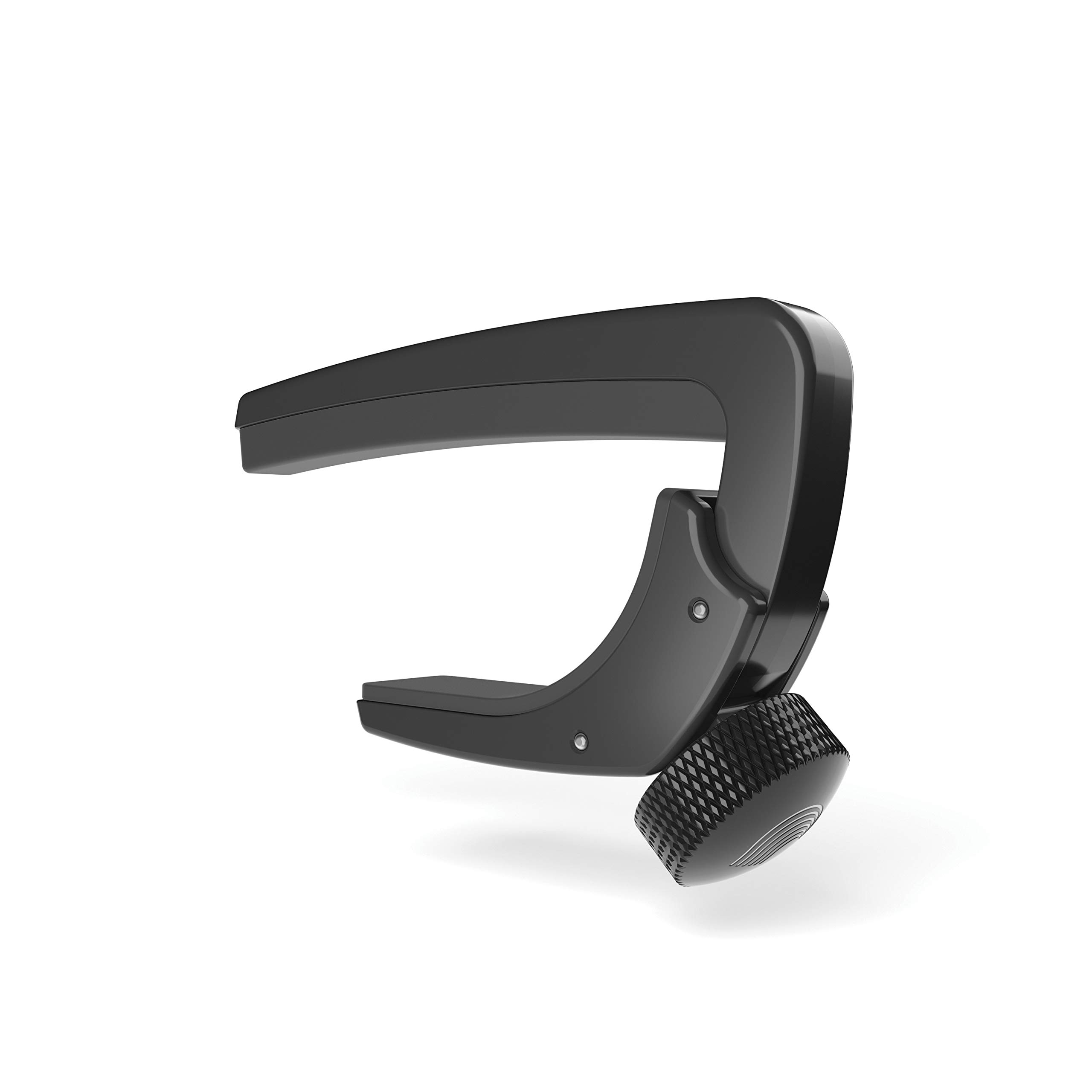 D'Addario Guitar Capo for Acoustic and Electric Guitar - NS Capo Lite - Adjustable Tension - Guitar Accessories - Works for 6 String and 12 String Guitars - Lite - (Black)