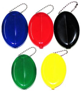 oval squeeze purses - made in usa (5 mixed)