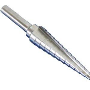 TEMO M35 Cobalt Double Flute Step Drill, 13 Size From 1/8 Inch To 1/2 Inch, 1/4 Inch Shank