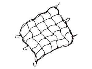 topeak cargo net for bike tote and basket, black, 40 x 40 cm / 15.7” x 15.7”