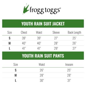 FROGG TOGGS Youth Polly Woggs Waterproof Breathable Rain Suit